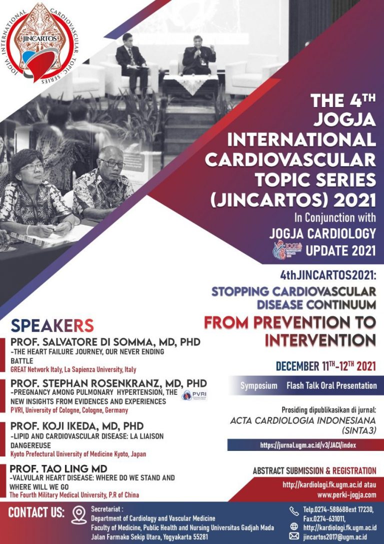 The 4th Jogja International Cardiovascular Topic Series (Jincartos ...